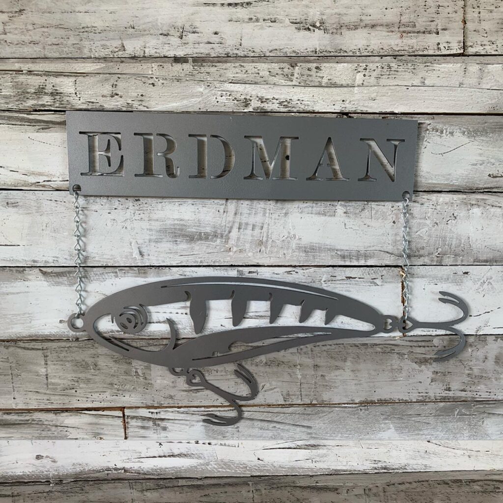 Custom Fishing Camp Sign - Countryside Cuts Metalworks