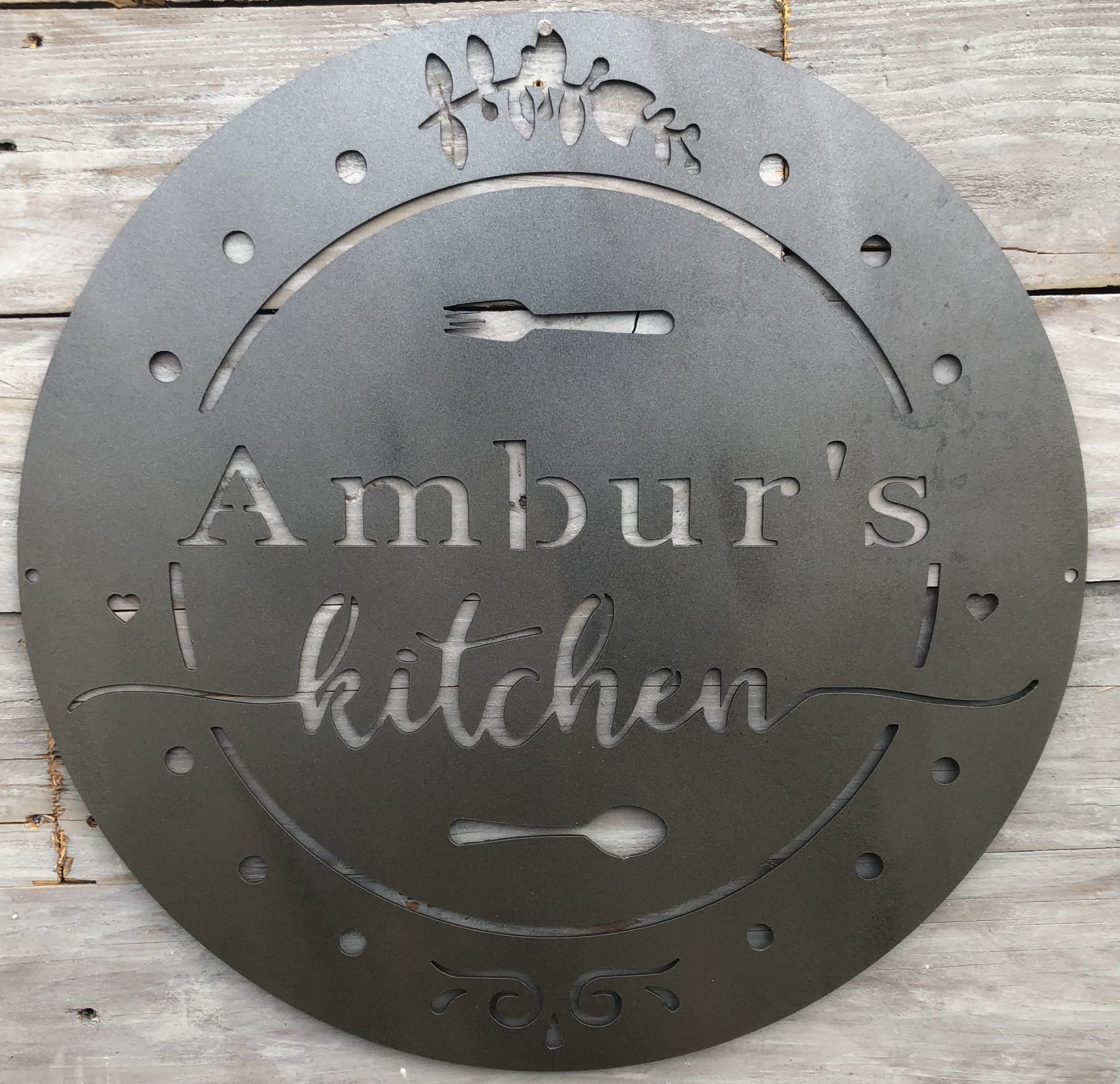 Custom Kitchen Sign - Countryside Cuts Metalworks