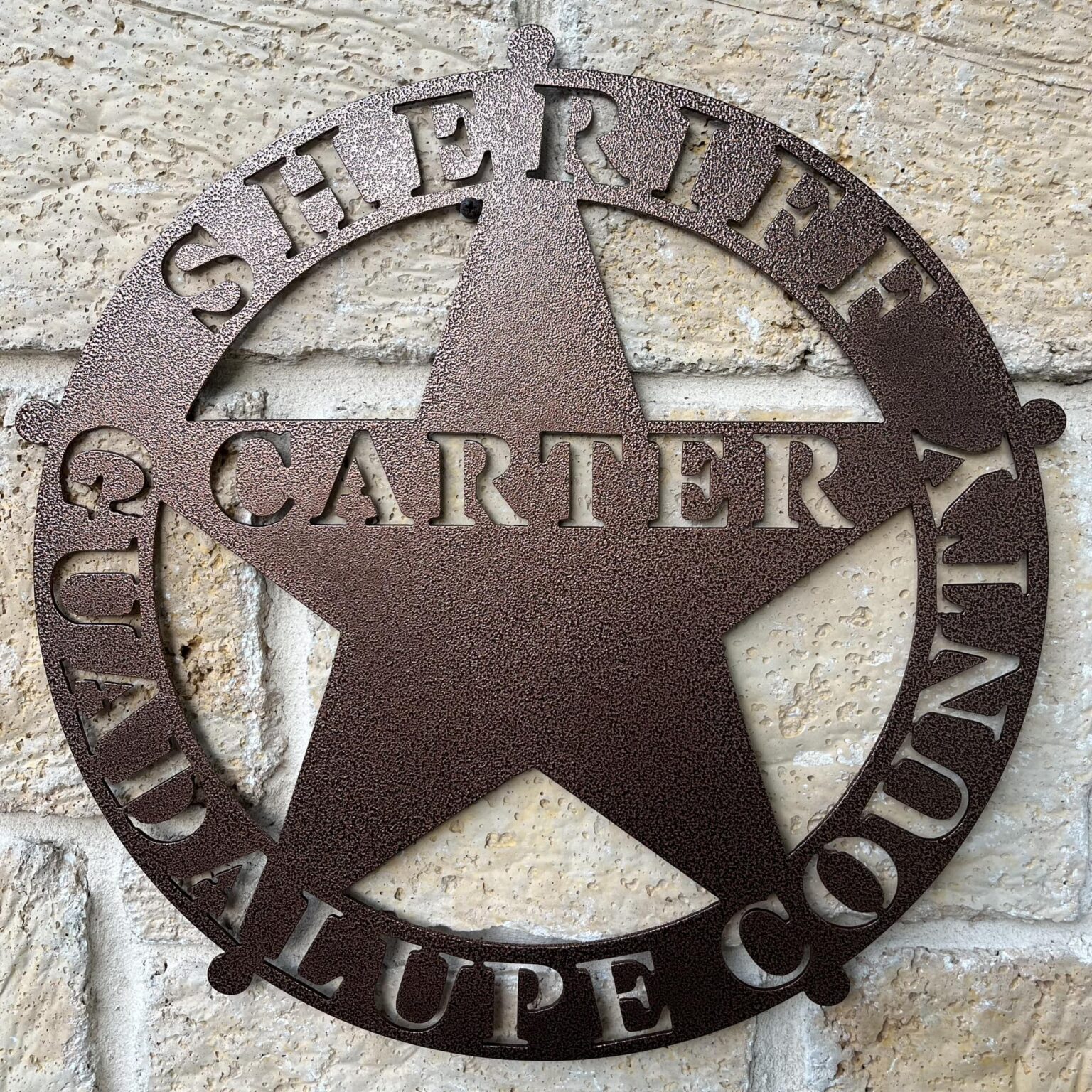 Custom Sherriff Officer Sign - Countryside Cuts Metalworks