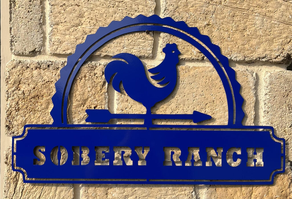 Custom Chicken Metal Sign - Countryside Cuts Metalworks