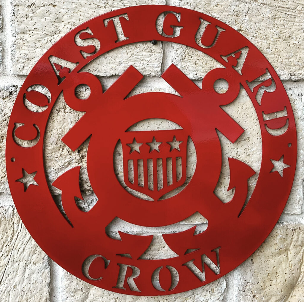 Coast Guard Sign - Countryside Cuts Metalworks